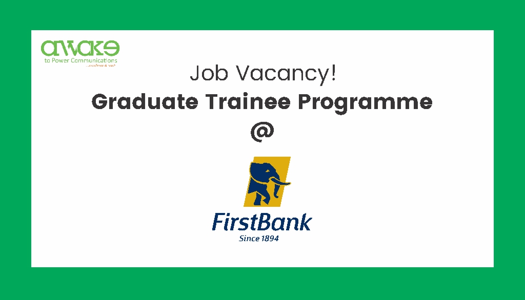 FirstBank Pan-African Graduate Trainee Programme (Nigeria) - AtPC Job Board